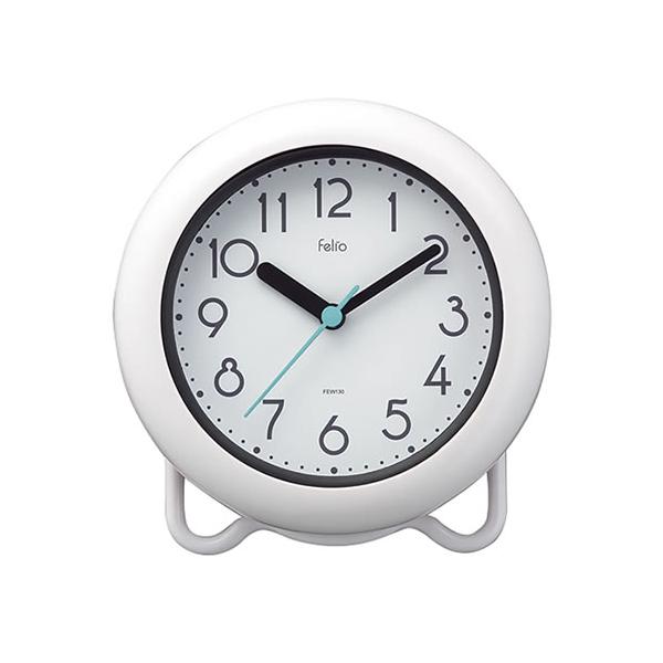 ■商品仕様品番：FEW130-WHJAN：4952324913022メーカー：ノア精密色：ホワイト商品サイズ：178mm×170mm×45mm重量：280g電源：単3形マンガン乾電池1本素材：枠:プラスチック、風防:ガラス付属品：取扱説明書...