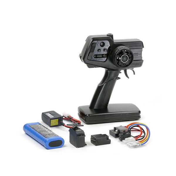 バンドを気にせず遊べる2.4GHz採用クリスタル交換やバンド管理の必要がなく複数台での走行が可能な2.4GHzホッピングシステムを採用した2チャンネルプロポに、走行用7.2Vバッテリーと充電器も付いた、電動RCカー入門に最適なプロポセットで...