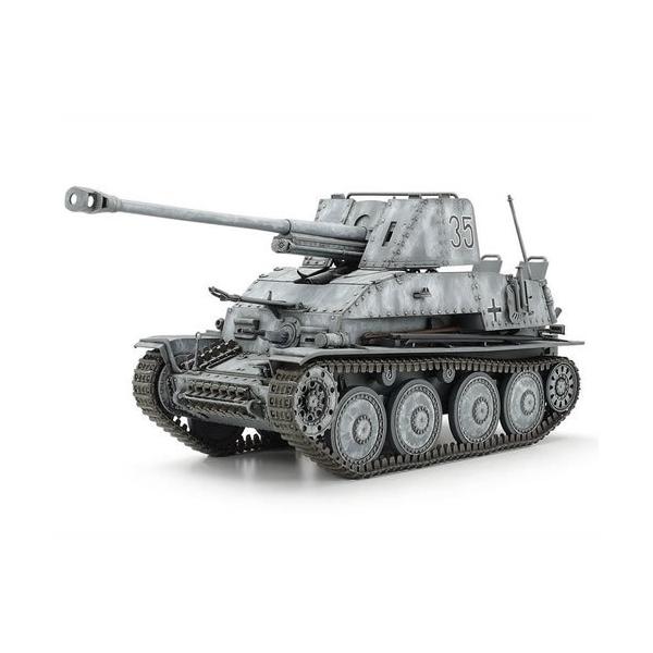 対戦車自走砲マーダーIII の1/35スケール、プラスチックモデル組み立てキットです。 ●全長174mm、実車の構造を意識した部品構成で独特なスタイルを忠実に再現。 ●主砲装填部や砲架、大型砲弾ラックなど戦闘室も立体感あふれる仕上がり。 ●...