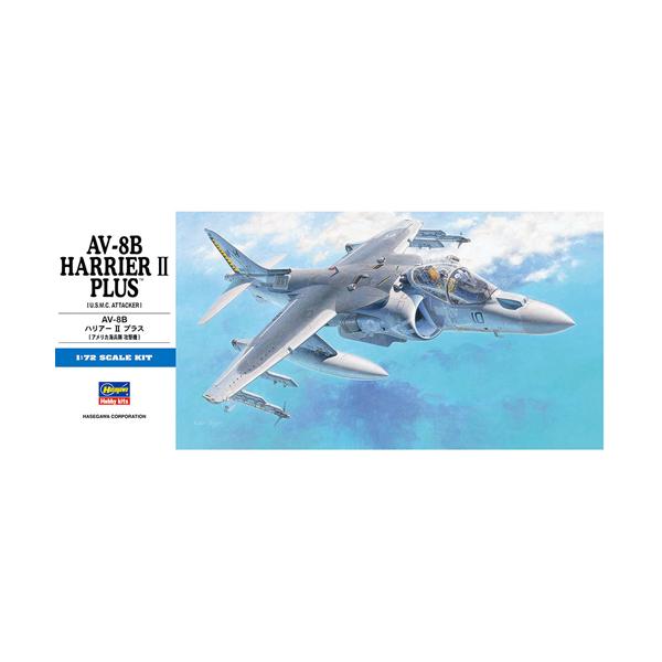 アメリカ海兵隊の最新鋭垂直離着陸ジェット攻撃機「AV-8B ハリアーII」をキット化。キットはハリアーIIの複雑なフォルムを的確にスケールダウン。無骨なハリアーの迫力をシャープに再現。武装アクセサリーとして、増槽タンク、AIM-9L サイド...