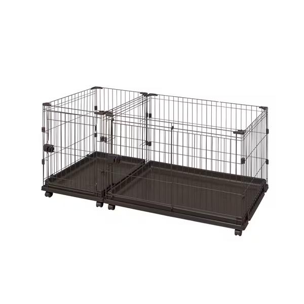 ★お客様組立の商品です★はじめてわんちゃんを飼う方に！トイレトレーニングセット。（トイレは別売りです）人気のコンビネーションサークルの新デザイン！線材がマットになり、さらにお部屋に合わせやすいデザインに！タテ・ヨコつなげて増やせるコンビネー...