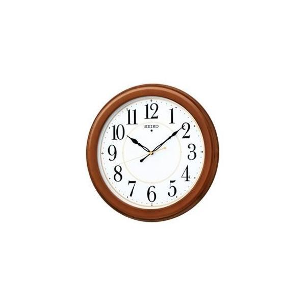 大きな文字で時刻がはっきり見えやすい木枠電波掛時計◆電波修正機能（40kHz/60kHz自動選局・受信OFF機能つき） ◆ステップセコンド ●サイズ・重さ　直径330x46mm 1.1kg●電池　単3（マンガン）×1【SEIKO】【KX388B】