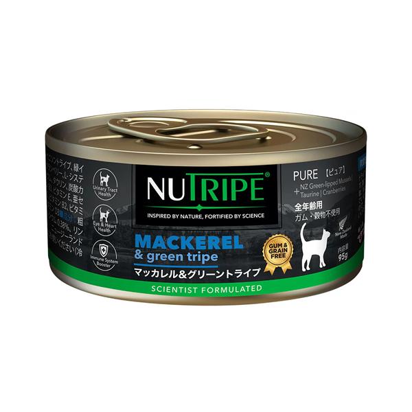 反芻動物の希少な部位トライプは栄養価と嗜好性の高いスーパーフードです。【仕様】■原材料マッカレル（さば）、チキンレバー（肝臓）、グリーンベニソントライプ、緑イ貝、ポテトスターチ、ラムラング（肺）、ラムレバー（肝臓）、羊血漿成分、ひまわり油、...