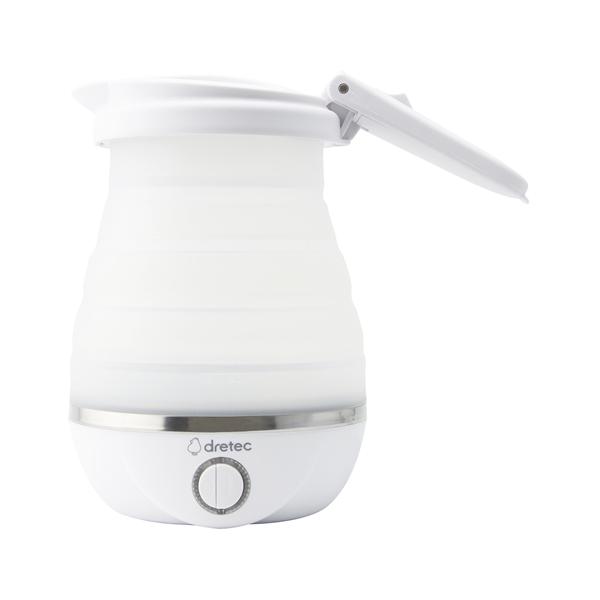 大きさ約1/2！折りたためるトラベルケトル●約1/2サイズに折りたたむことができるトラベルケトル●100-240Vまで対応●電圧切替スイッチで電圧を設定可能※コンセント形状が異なる海外の地域でご使用する場合は、付属のアース線の取り付けおよび...