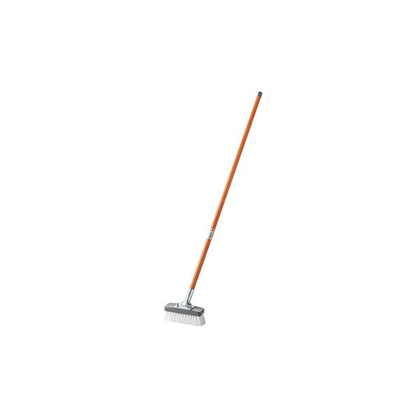 使用者が握る部分（パイプ、グリップ、取手）に抗ウイルス剤を配合しています。使用サイズ：●幅180×全長1365mm●重量：560g●材質：〇ハンドル：スチールパイプ（Φ約22mm）〇甲：PP〇毛：PP