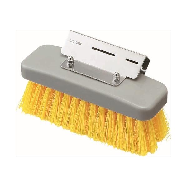 使用サイズ：●幅180mm●毛の長さ45mm●重量：270g●原産国：日本●ステンレス●高圧蒸気厳菌対応●薬品消毒対応●ゾーニング対応5色●抗菌●材質：〇甲：PP〇毛：PP〇ジョイント：ステンレス