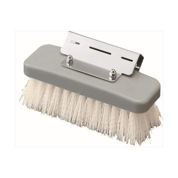 使用サイズ：●幅180mm●毛の長さ45mm●重量：270g●原産国：日本●ステンレス●高圧蒸気厳菌対応●薬品消毒対応●ゾーニング対応5色●抗菌●材質：〇甲：PP〇毛：PP〇ジョイント：ステンレス