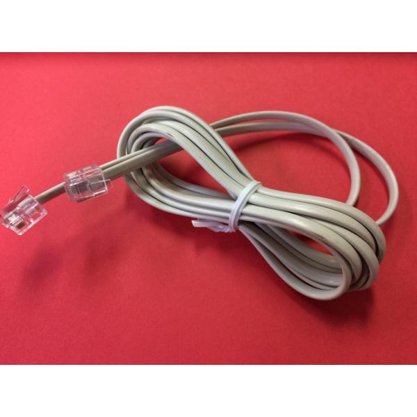 【中古品】NTTビジネスフォン用モジュラーコード   電話用コンセント　6極4芯　 【ビジネスホン 業務用 電話機 本体 子機】