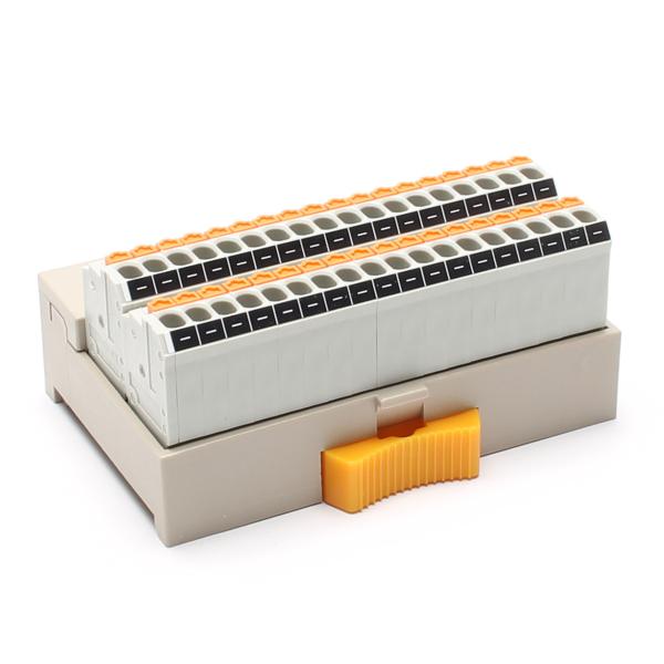 PCX-COM36N（全極 -COM）新開発のスプリングロック端子を採用し、端子間ピッチはなんと3.5mmチェック端子を搭載し、φ2のテストピンを挿入可能結線ばね開閉用ボタンは-ドライバー、+ドライバーのどちらも使用可能独自のレールロック機...