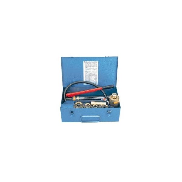 ◆公称出力 81kN（8.3tf）ポンプ出力68.5MPa（700kgf/cm2）の時◆穴あけ能力 板厚 軟鋼板3.2mm ステンレス板1.5mm 穴径 A15（5/8）〜B104（4）◆ピストンストローク 25mm ◆シリンダ油量 39c...