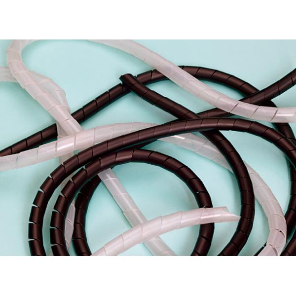 柔軟性・復元力に優れ、配線の結束作業が容易にすすめられるTSPシリーズスパイラルチューブ◆EMC対策：無◆カラー：半透明乳白色◆材質：低密度ポリエチレン◆外形φ：23◆肉厚：1.3◆ピッチ：23◆束線範囲径：20〜60◆1ケース（1巻）：25m