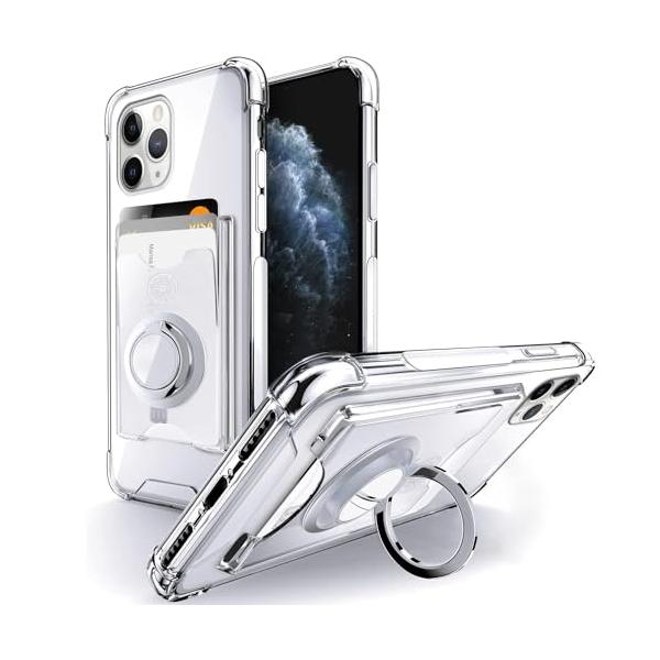 互換性iPhone 11 Pro 専用です。ご購入前に、選択したモデルが正しいかどうかをご確認ください。リング付き＆スタンド機能リングは360度回転可能で、180度の角度調節も可能です。ケースを横置きにするとスタンド機能になり、持たずに動画...