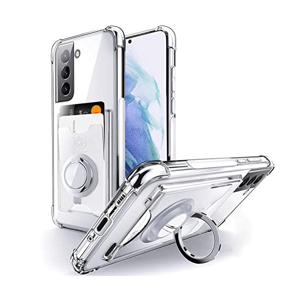 互換性Galaxy S21 専用です。ご購入前に、選択したモデルが正しいかどうかをご確認ください。リング付き＆スタンド機能リングは360度回転可能で、180度の角度調節も可能です。ケースを横置きにするとスタンド機能になり、持たずに動画鑑賞な...