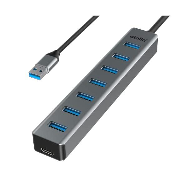 USB 3.0 7ポート拡張：ノートパソコンまたはデスクトップパソコンにUSB 3.0ポートをすぐに7つ追加して、USBメモリ、キーボードとマウス、プリンターなどの他のUSBA周辺機器を接続できます。超高速データ転送：USB 3.0ポートは...