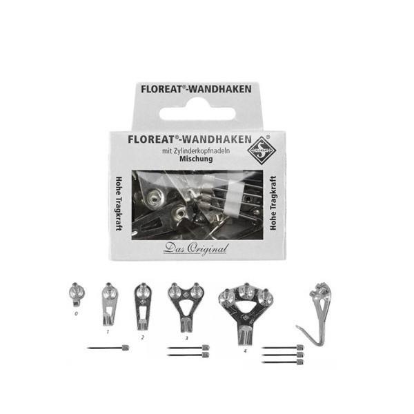 ドイツのFLOREAT（フロリート）社製のウォールフック。アンティークフレームなどをディスプレイする際に使用すれば、インテリアに馴染む雰囲気のある空間にしてくれます。ウォールフックの穴に常に最適な角度（30度）に正確に釘を打ち込むことが可能...