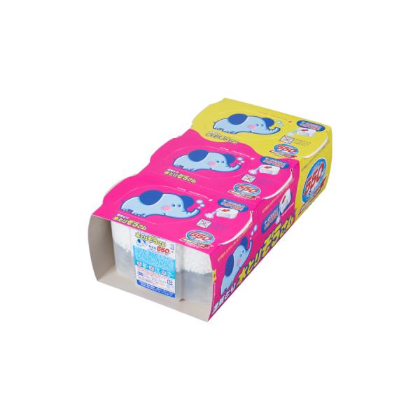 特徴オールマイティータイプのロングベストセラー！シールをはがすだけの簡単水捨て！仕様商品サイズ：幅/282mm、奥行/143mm、高さ/88mm重量：977g入数：3個日本製 タンクタイプ 気になる湿気を強力吸湿水捨てシール※付き（※特許第...