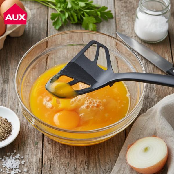 卵焼きづくりに必要な工程を、これ一本でスマートにこなせる万能ツールです。朝の忙しい時間でも、パパッと手際よく卵焼きが完成。朝食の一品はもちろん、お弁当作りにも大活躍します。調理のたびに道具を持ち替える必要がないので、キッチンでの動きもスムー...