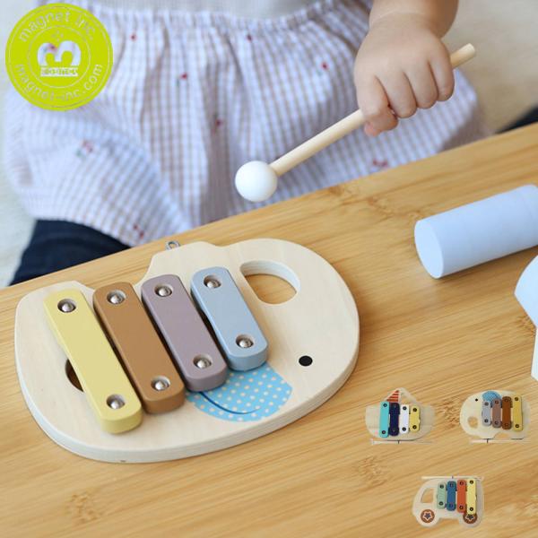 優しい音色のおもちゃの木琴お部屋に散らばっていても可愛く見えちゃう優しい色合いの木製おもちゃ。Adnil LAND（アドニルランド）のキッズシリーズ片付けの暇もない親御さんもニッコリ。振ったり、掴んだり、脳に刺激を与えてくれ、形状を認知する...