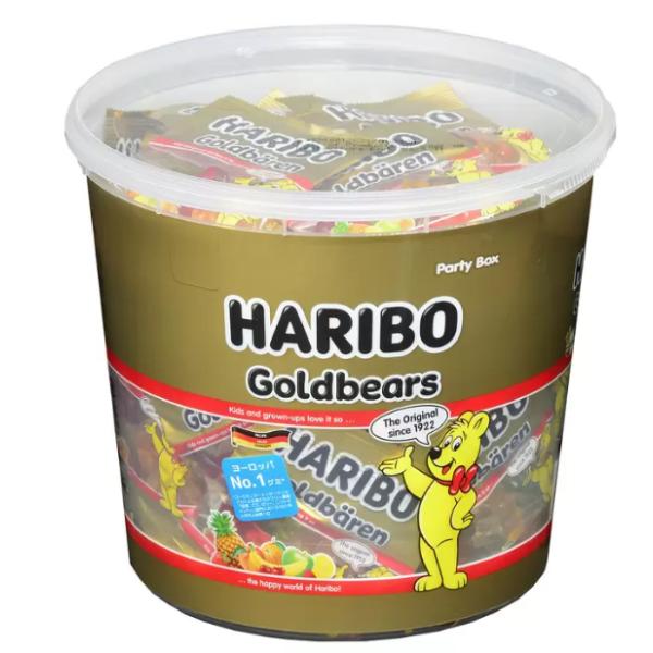 ハリボー ゴールドベア バケツ １０００g※沖縄県・離島への発送は別途送料が掛かります。※予告なくパッケージ等の変更がある場合がございます。ハリボー ゴールドベア バケツ 1000gは、世界中で大人気のカラフルなクマ型グミがたっぷり楽しめる...