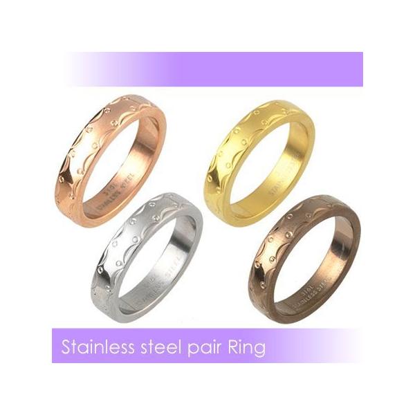 【発売日：2026年01月05日】オリジナル刻印無料！洗練されたステンレス製の指輪、２点セットのペアリング。アラベスク模様のデザインリングです。カラーはシルバー・ゴールド・ピンクゴールド・ブラウンの4色から、お好きに組合せ頂けます。ステンレ...