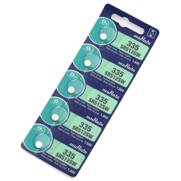 SR512SW（335）ボタン電池 時計用電池 1シート/5個入り※メーカーの指定はできません。※画像とはメーカーが異なる場合がございます。ご了承ください。