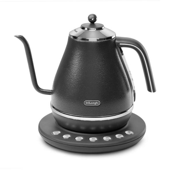 De'Longhi  デロンギ  電気カフェケトル アイコナ KBOE1230J-GY 温度調整機能付き ステンレス ハンドドリップ 1.0L ワン