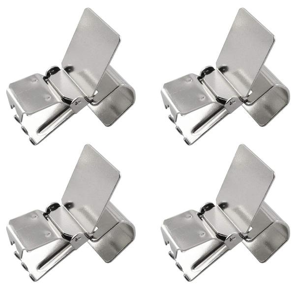 PSCCO ラグクリップ ステンレススチールワイヤーバックラグクリップ 特殊カーペットクリップ 4個