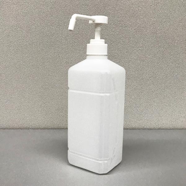 【プッシュボトル空容器　1000ml】ウイルス対策、新型コロナウイルス対策のアルコール用消毒液や除菌液に使用できます。市販のアルコールをいれて、ご使用いただけます。【商品詳細】商品サイズ／240×83×72mm（ノズル67mm）重量／76....