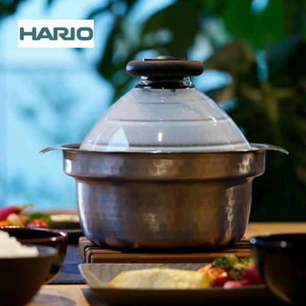 価格.com - ハリオ フタがガラスのご飯釜 2～3合用 GNR-200-B [ブラック] (鍋) 価格比較