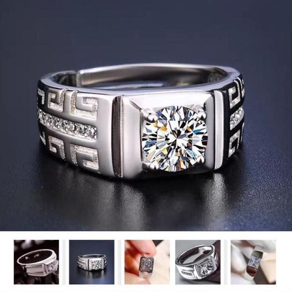 ■ 品名：メンズ指輪■ 素材：925シルバー+ジルコン■ タイプ：全7タイプ■ サイズ：F(サイズ調整可能)