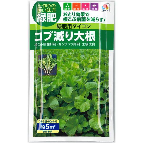 おとり効果で「根こぶ病菌」を減らし健康な土壌を取り戻しましょう！アブラナ科作物に甚大な被害を与える根こぶ病菌は休眠胞子を増やし続けることで年々土壌を汚染していきます。抵抗品種を作付けして一時は被害が軽減されても根本的な解決にはなりません。そ...
