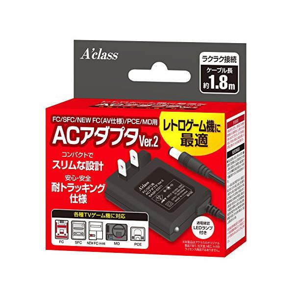 ブラック/-/SASP-0311・パッケージ個数:1・根強い人気の“レトロゲーム機に対応したACアダプタ!・本製品は、FC/SFC/NEW FC(AV仕様)/PCE/MDに対応しています!・トラッキング対策済み! PSEマーク付き! !