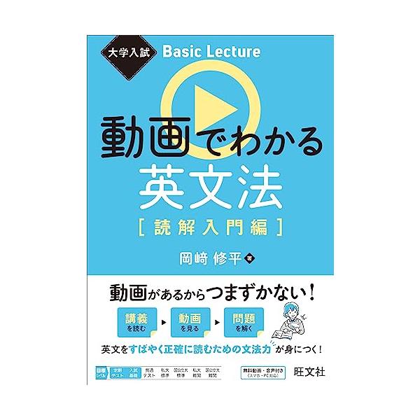 〈書籍×動画〉のハイブリッド参考書シリーズ！  この本は、大学受験勉強のスタート期に取り組んでほしい「いちばん最初の英文解釈」の参考書です。 内容を入試の基礎レベルに絞っているため、短期間で読み切れるボリュームになっています。  さらにこの...