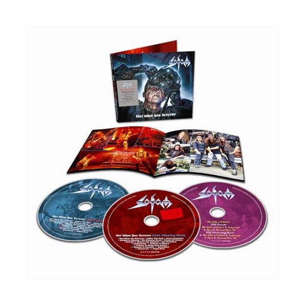 Deluxe three CD edition. Packaged in Digisleeve with 24-page booklet. Sodom's sixth studio album  Get What You Deserve  ...