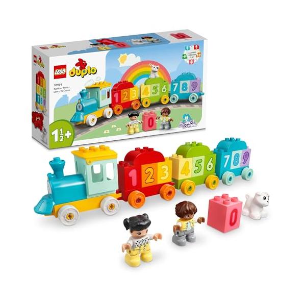 はじめてのデュプロ かずあそびトレインマルチカラー/-/10954・Style:はじめてのデュプロ かずあそびトレイン・パッケージ個数:1・1歳半の幼児向けの知育おもちゃ デュプロかずあそびトレインがカラフルになって楽しさ倍増でリニューアル...