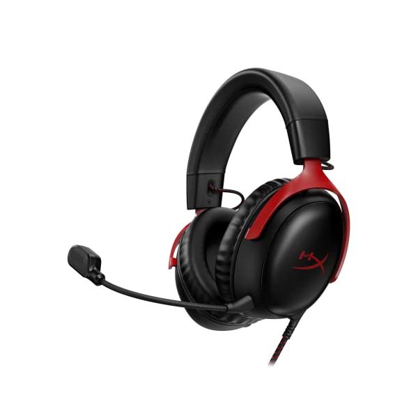 有線レッド/普通/727A9AA・Color:レッドStyle:有線・パッケージ個数:1・日本正規代理店品・HyperXならではの快適性と耐久性/最適な音響が得られるようにチューニングされた角度付き53mmドライバー・LEDミュートインジケ...