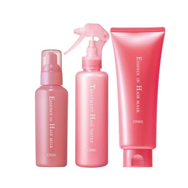 本体ホワイト/-/-・PatternName:3stepセット・傷んだ髪を芯から補修するヘアミルクと、ひと吹きでまとまるサラツヤ髪に導くトリートメントミスト、お風呂でサロンのようなツヤ髪を叶えるスペシャルヘアマスクの特別セットです。