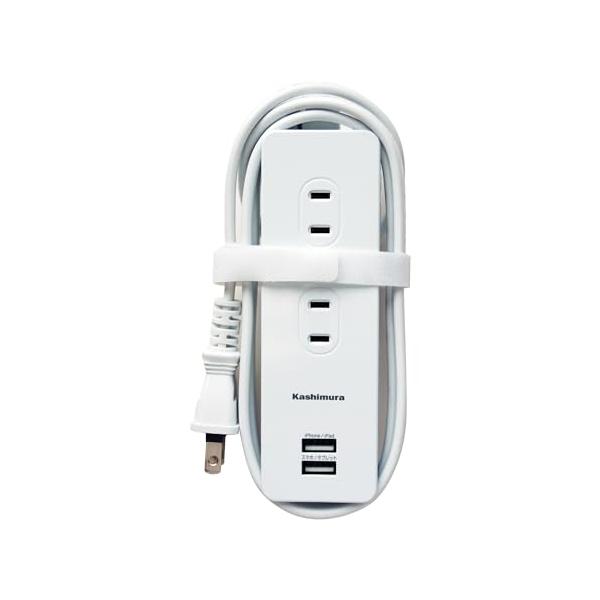 コードタイプホワイト/2USB(3A)/4コンセント/NWM-6・Size:2USB(3A)/4コンセントStyle:コードタイプ・パッケージ個数:1・サイズ:約14.0W × 4.5H × 2.5D(cm)・本体色:ホワイト・入力電圧:A...