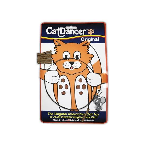猫じゃらしー/ー/101・パッケージ個数:1・商品名：キャットダンサー・ブランド名：Cat Dancer Products・生産国：アメリカ・サイズ：高さ23cm x 幅15cm x 奥行1cm・重量/容積：20g