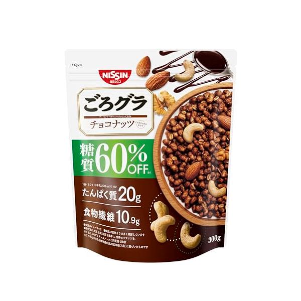 原材料 : 大豆たんぱくライ麦パフ（濃縮大豆たんぱく粉（大豆（中国産））、ライ麦粉、玄米粉、小麦ふすま）、植物油脂、濃縮大豆たんぱくパフ、オーツ麦フレーク、水溶性食物繊維、砂糖、アーモンド、ココナッツ、カシューナッツ、ココアパウダー、ヘーゼ...