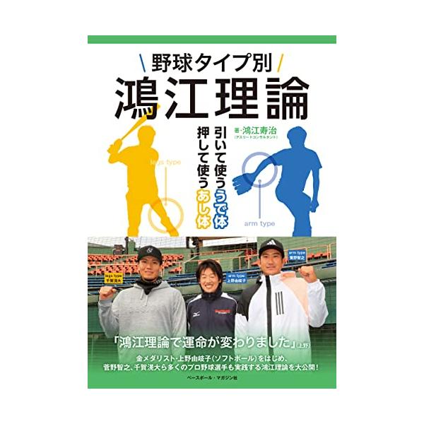 金メダリスト・上野由岐子(ソフトボール)をはじめ、菅野智之、千賀滉大ら多くのプロ野球選手も実践する鴻江理論を大公開! 基本を元に自分を生かす! 「猫背型のうで体」「反り腰型のあし体」 人の体はどちらかに分類される 菅野智之はうで体、千賀滉大...