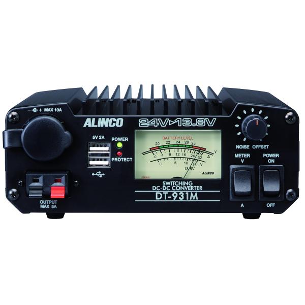 DT-931M 共通の優れた機能●スイッチング方式の回路を採用して、コンパクトながら連続30A・間欠最大32Aと余裕の容量を実現。●入出力電圧と出力電流が表示できる切り替え式の大型メーターは照明付で、夜間の視認性も良好。●カーステレオやカー...