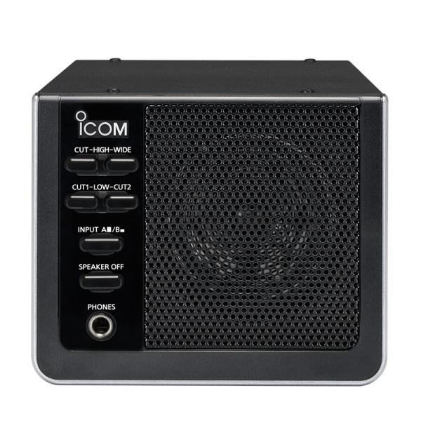 IC-7610にベストマッチする、高音質外部スピーカー。入力切り替えで、デュアルワッチも快適。