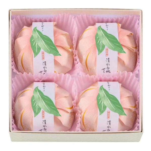 上品にとろける口あたりにこだわり仕上げた、清水白桃を味わい尽くせる果実ぜりぃ。内容・容量 : 清水白桃ぜりぃ×4個消費期限 : 製造から150日特定原材料等（28品目）：もも