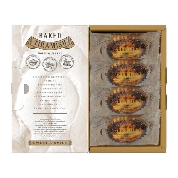 こだわりの北海道産マスカルポーネと北海道産小麦を使用したスポンジに、ほろ苦いコーヒーシロップを一つ一つていねいに染み込ませました。その他特定原材料：大豆内容・容量 : 焼ティラミス　4個消費期限 : 製造から90日特定原材料等 : 乳、小麦、卵