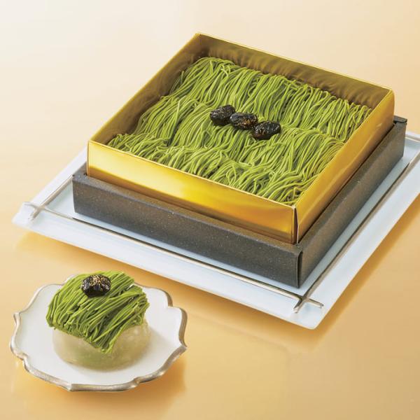 抹茶と栗の風味が重なりほどける、和の味わい。岐阜県の名産「栗きんとん」を和洋折衷の逸品デザートに。抹茶味の栗きんとんの下から顔を出すのは、ぷるぷるのわらび餅。岐阜名物の栗に濃厚な抹茶を掛け合わせた独自の逸品は甘さ控えめの大人味です。※お届け...