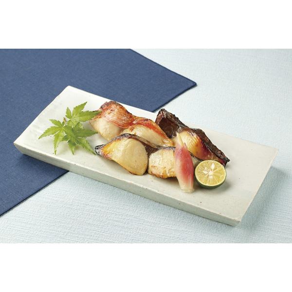 白味噌のほんのりとした甘みと香りがほど良く染み込んだ西京漬です。長年に渡り各界の著名人の舌を楽しませてきました。※お届けまでに1週間から１０日前後かかります※他商品との抱合せ・二重包装はできません【セット内容】銀鱈、金目鯛、鰆、鰤、鮭（サー...