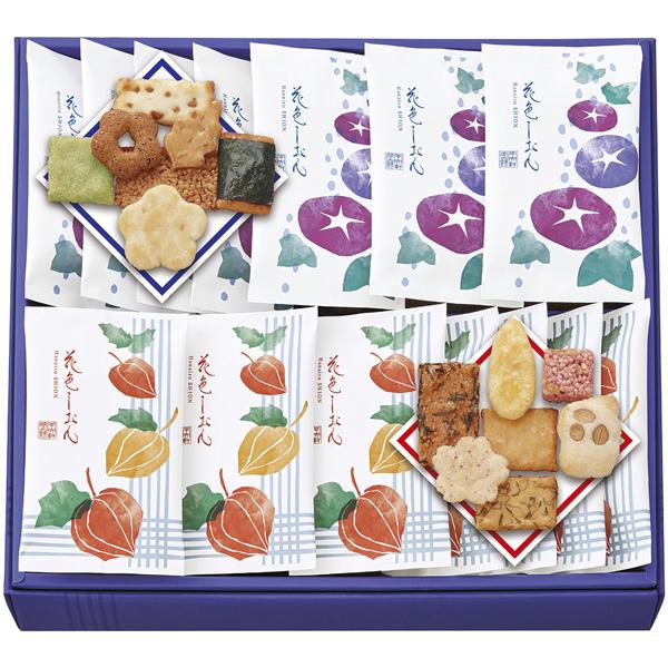 米と素材の味の調和を大切にした、あられ・菓子の詰合せ。モンドセレクション15年連続最高金賞受賞。【セット内容】あられ・干菓子詰合せ（藤紫・薄紅×各８袋　合計１６袋）【賞味期限】常温120日【特定原材料等】小麦・卵・そば・落花生・えび