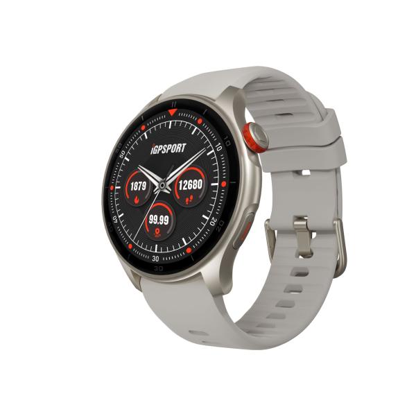 カラー：チタンシルバー 重量：31.7g（バンドを除く）サイズ：文字盤直径46.8mm、厚さ10.8mm（タブを除く）耐水性: 3ATM防塵保護：IP6X接続性: Bluetooth 5.3 + BT画面サイズと素材: 1.43 インチ A...