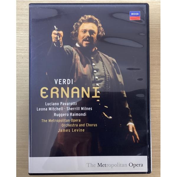 DVD ヴェルディ 歌劇《エルナーニ》 パヴァロッティ レヴァイン VERDI ERNANIケース薄スレキズ・背薄ヤケ　ディスク薄スレキズ有　ブックレット付